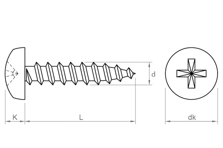 DIN 7981 / ISO 7049 - Torrod - Especialistas en Tornillería