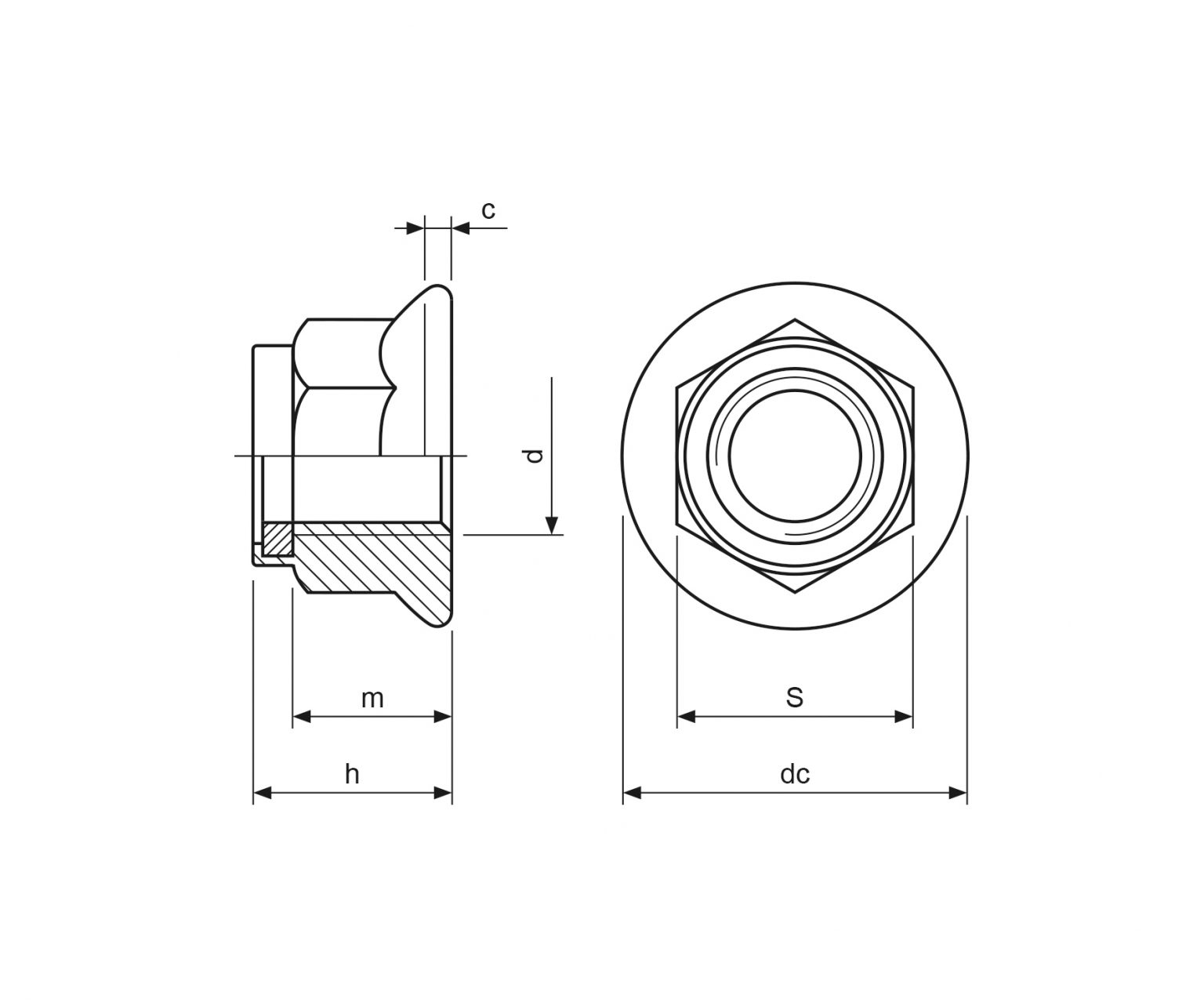 DIN 6926 / EN 1663 - Torrod - Especialistas en Tornillería